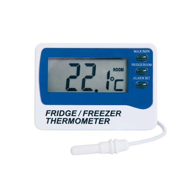 Digital fridge thermometer with safety zone indicator | puja engineering